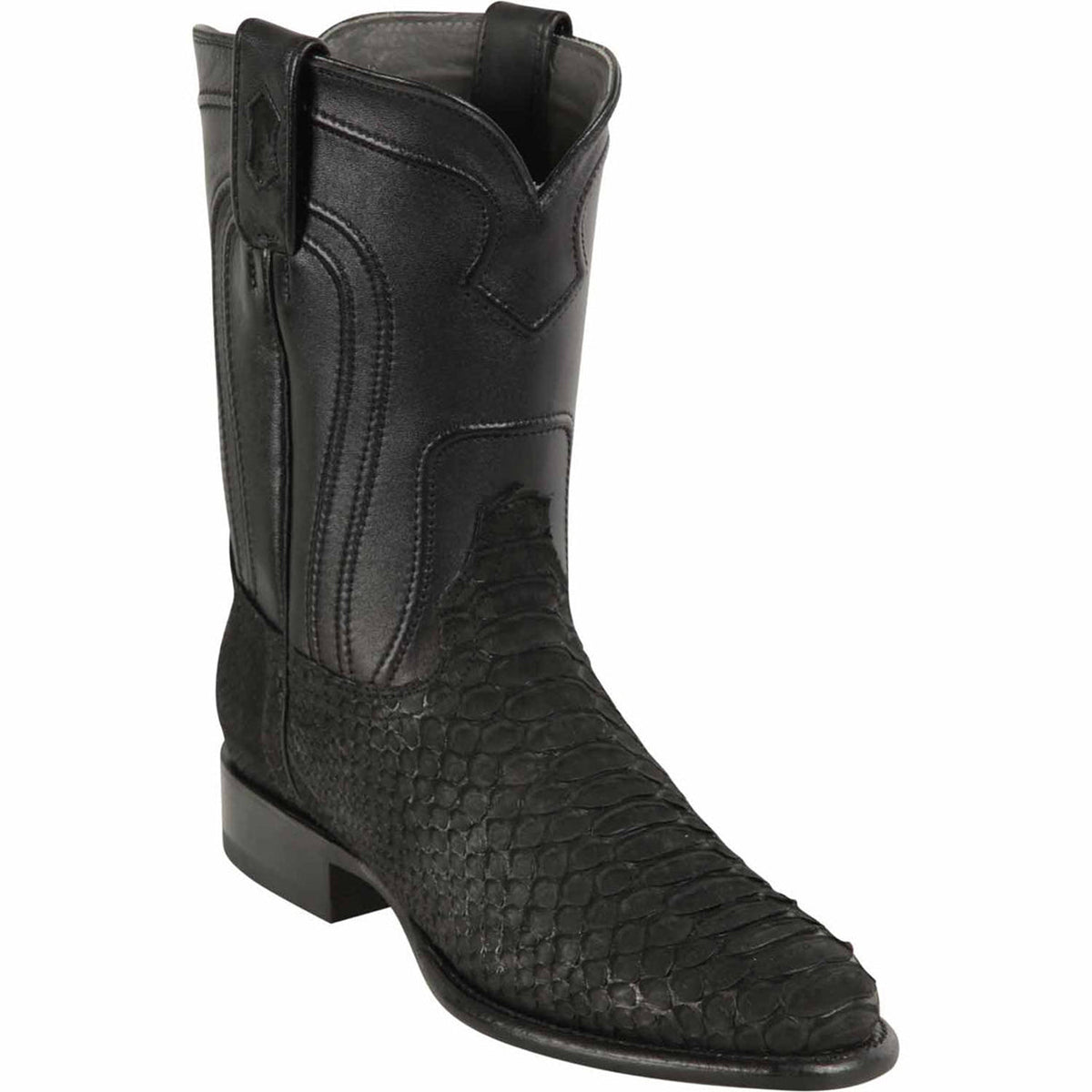 Black Snakeskin Roper Boots – OvercoatUSA