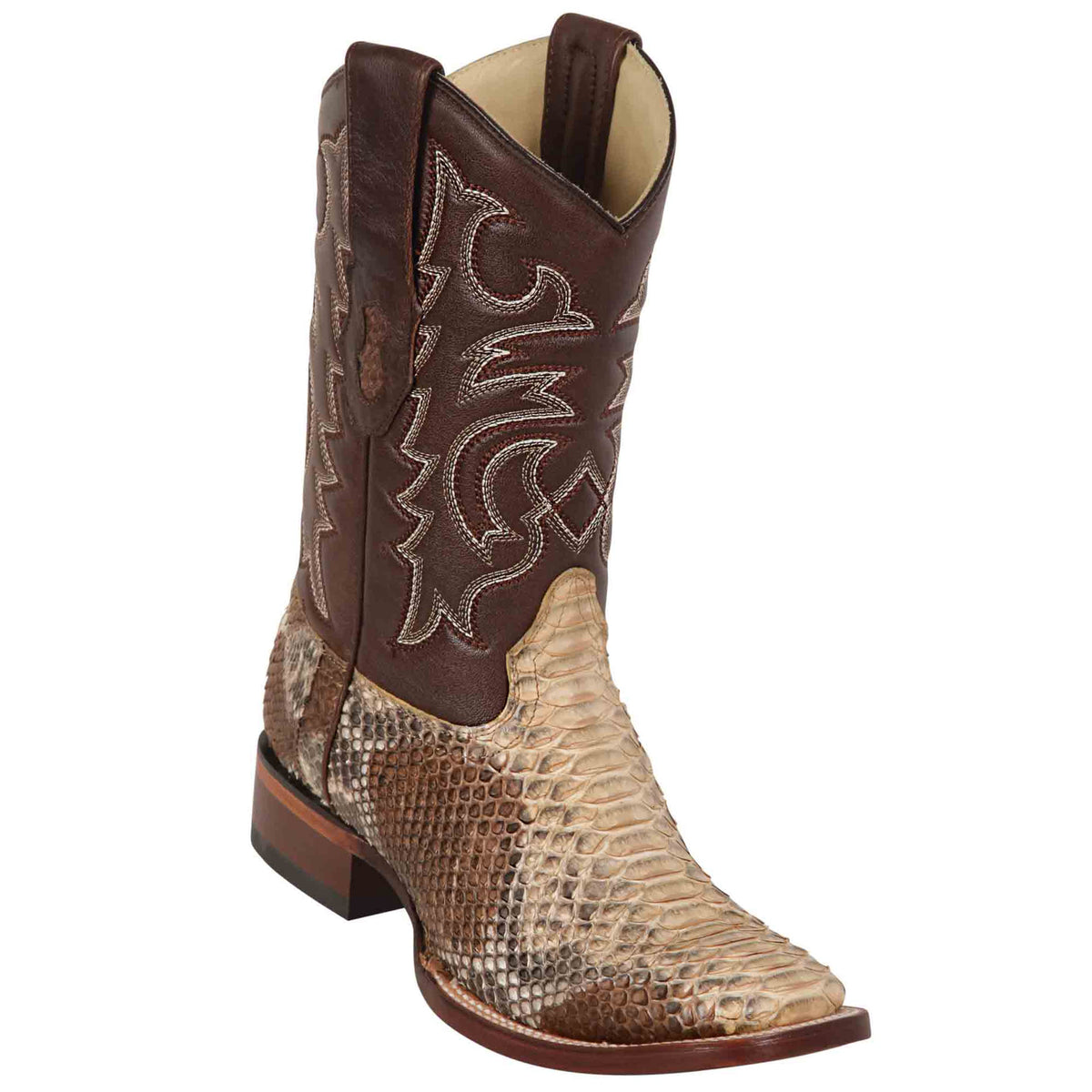 Square Toe Snakeskin Boots – OvercoatUSA