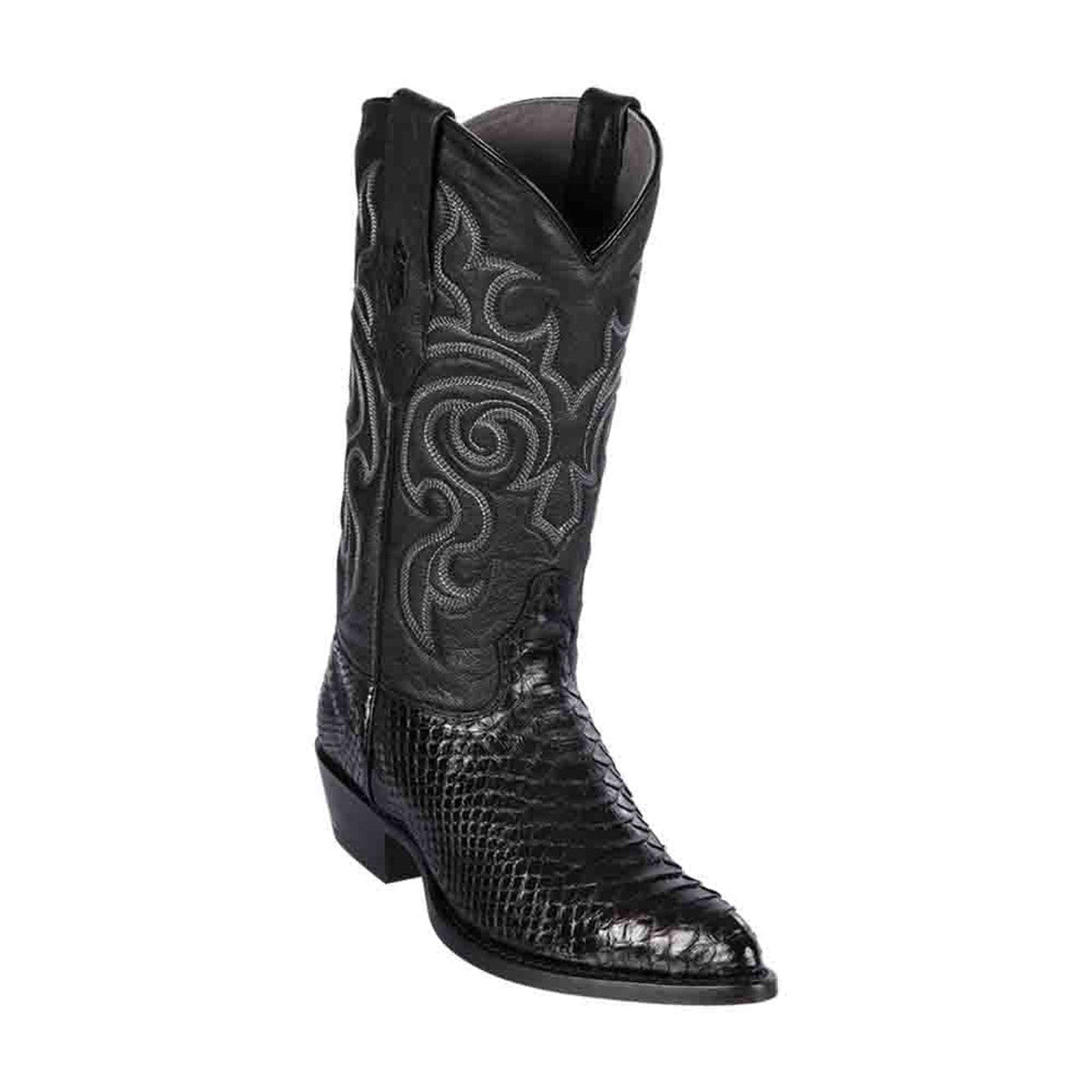 Los Altos Men's Black Genuine Python Snakeskin Boots – OvercoatUSA