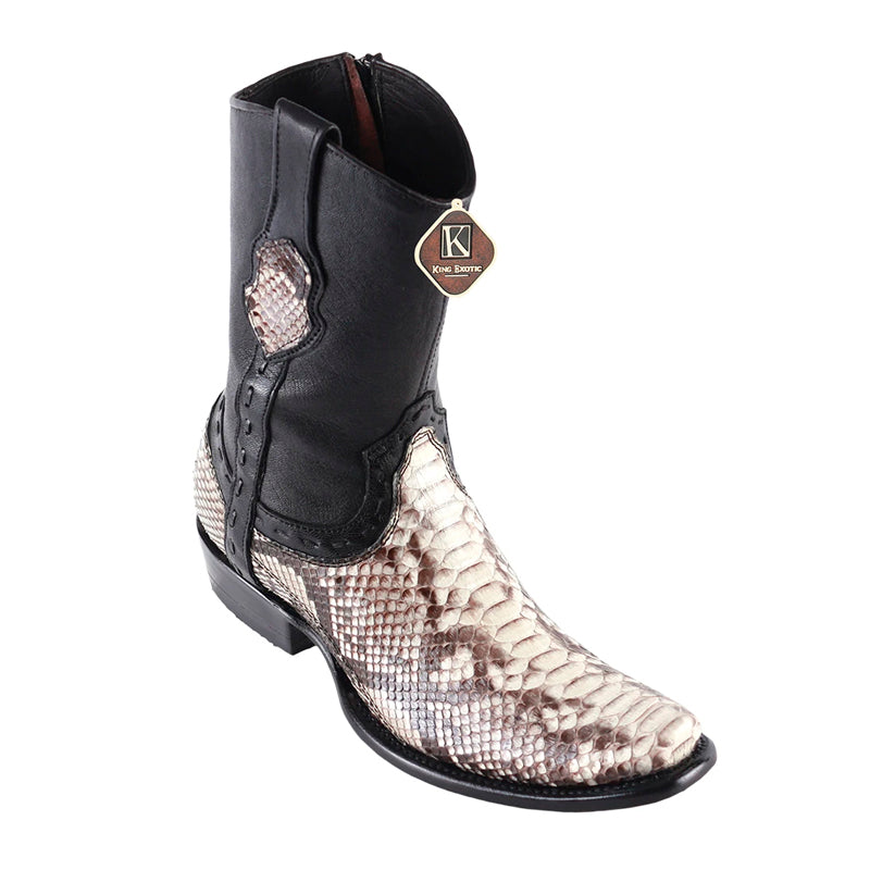Men's King Exotic Python Boots Dubai Toe Handcrafted Natural (479B5749 – OvercoatUSA