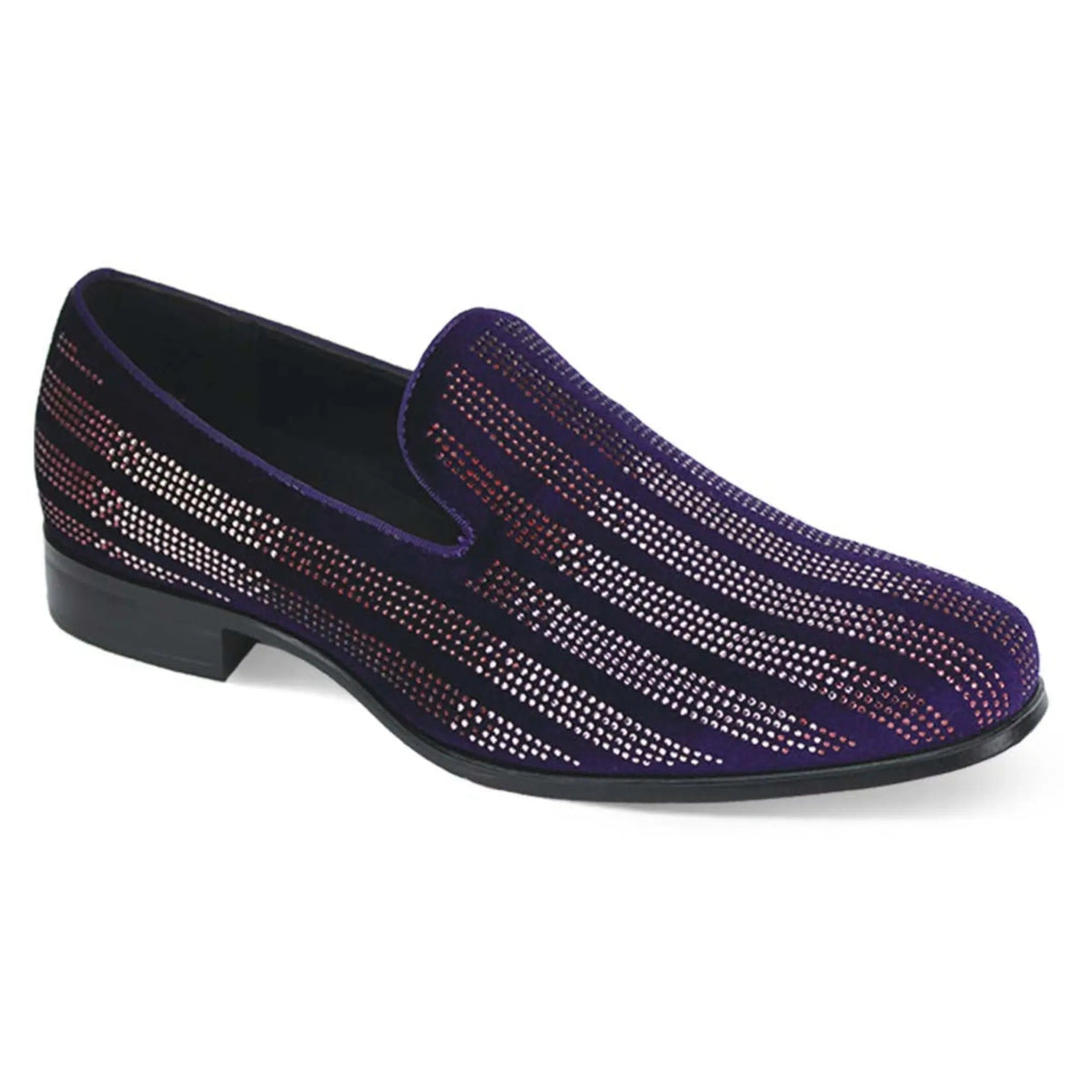 Marco Velvet Rhinestone sequin Smoker Slip-On Loafers – OvercoatUSA