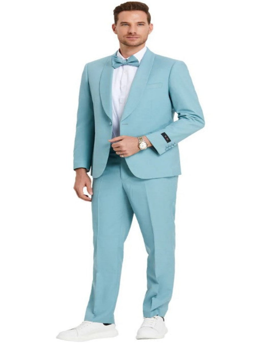 Blue Prom Suit - Blue Homecoming Outfits For Guys Skinny Fit Pant Aqua ...
