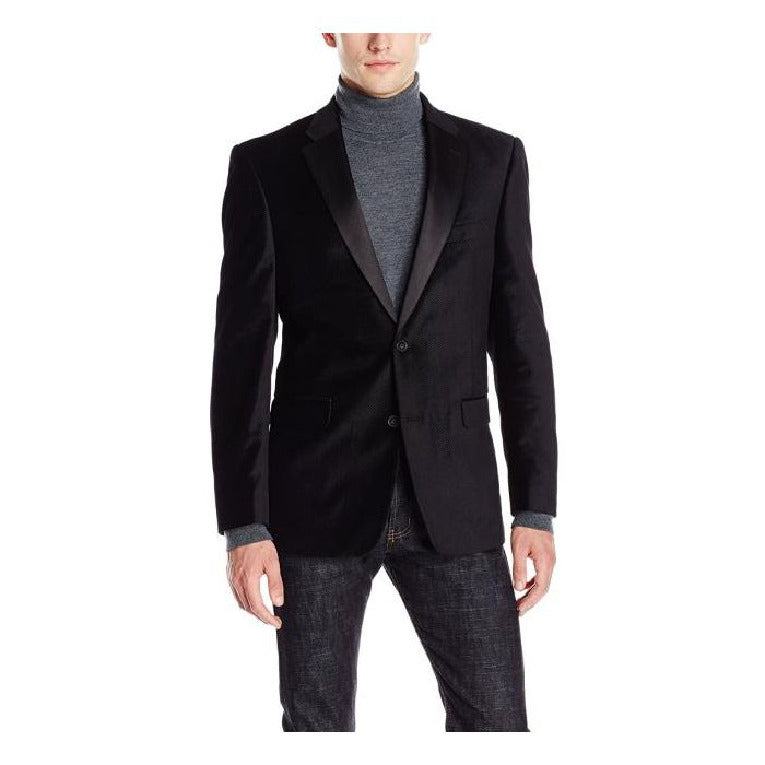 Black Big And Tall Velvet Sport Coat – OvercoatUSA