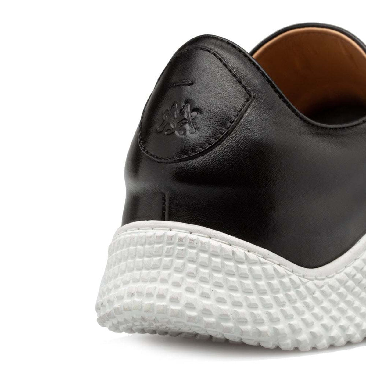 Men’s Black Leather Sneakers By Mezlan Made In Spain Brand – OvercoatUSA