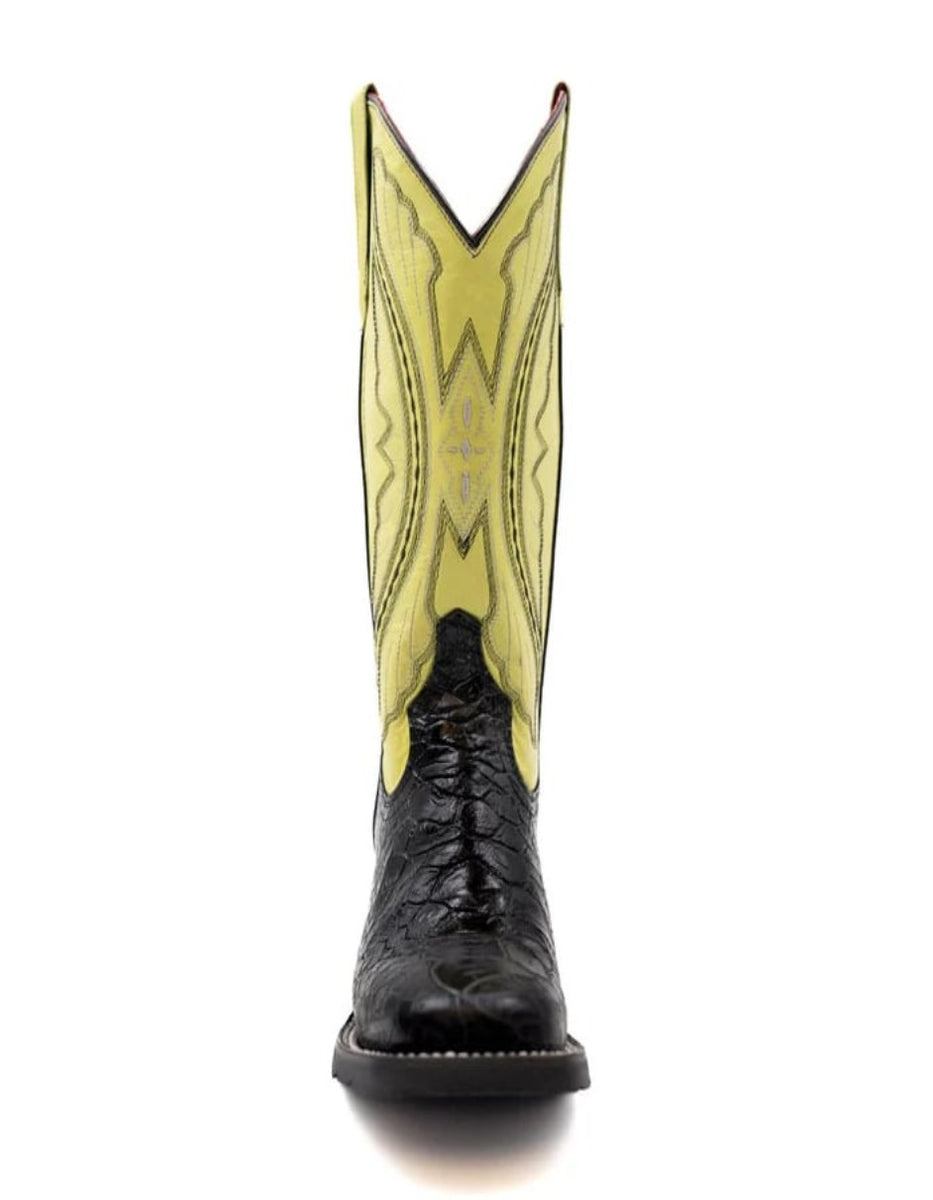 Ferrini Women's Kai Square Toe Rubber Boots Turtle Print - Black ...