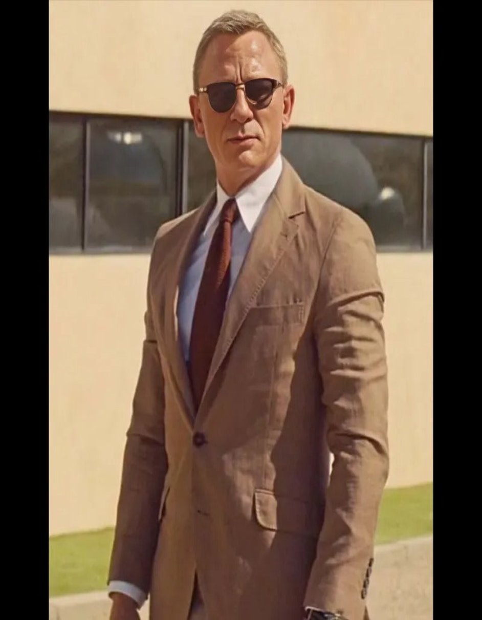 James Bond Costume - James Bond Brown Suit – OvercoatUSA