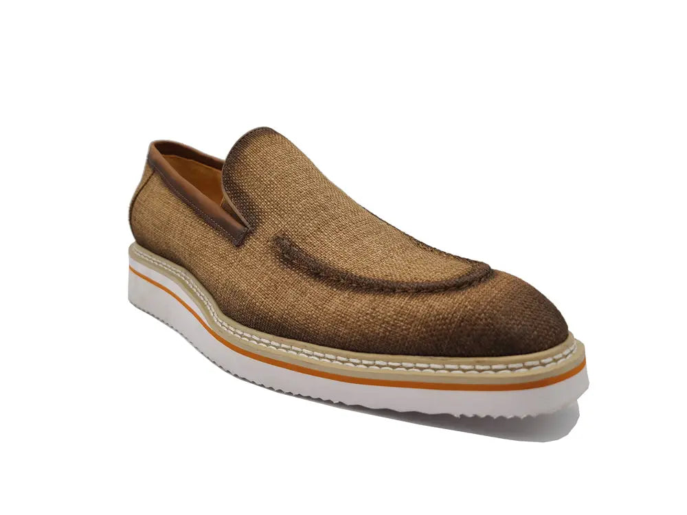 Burninshed Linen Loafer – OvercoatUSA