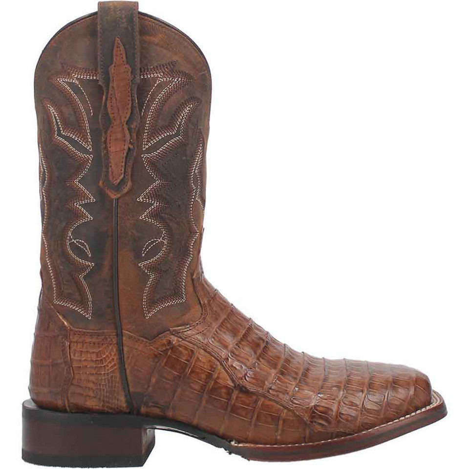 Dan Post Cowboy Certified Kingsly Caiman Square Toe Apache/Chocolate B ...
