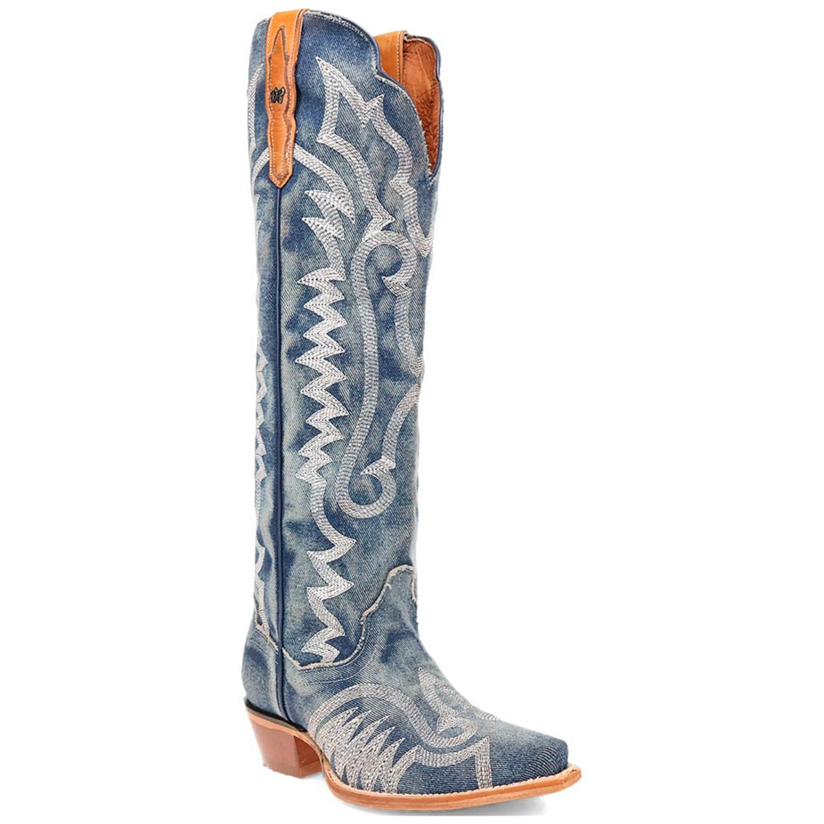 Dan Post Women's Denim Darlin Zipper Snip Toe Boots – OvercoatUSA