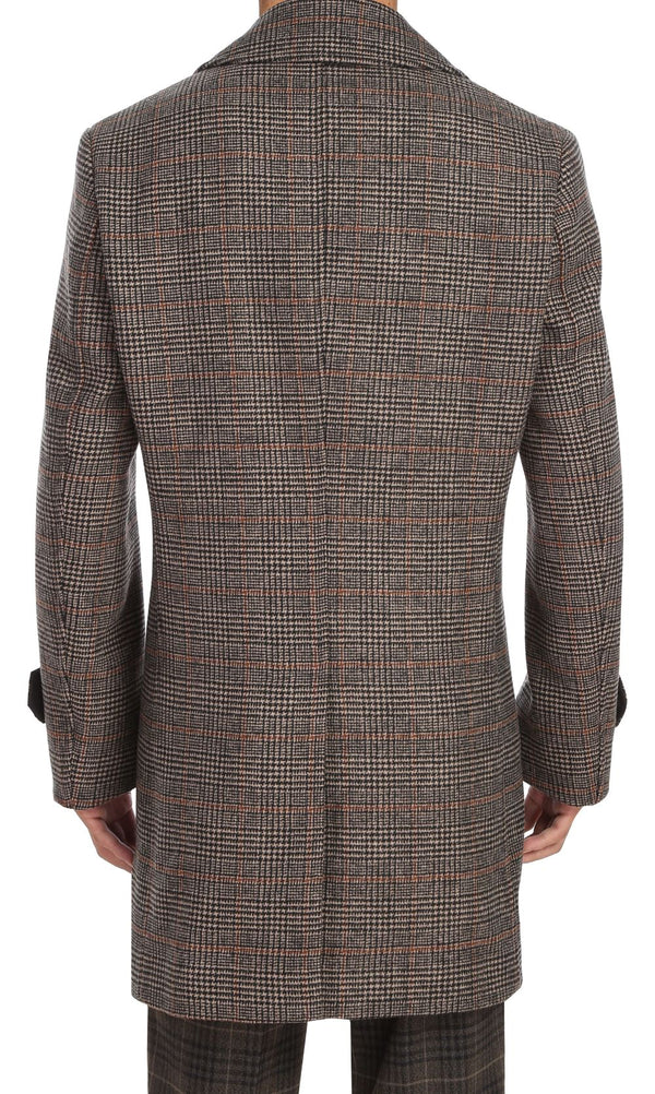 Brown Slim Fit Wool Blended Long Overcoat – OvercoatUSA
