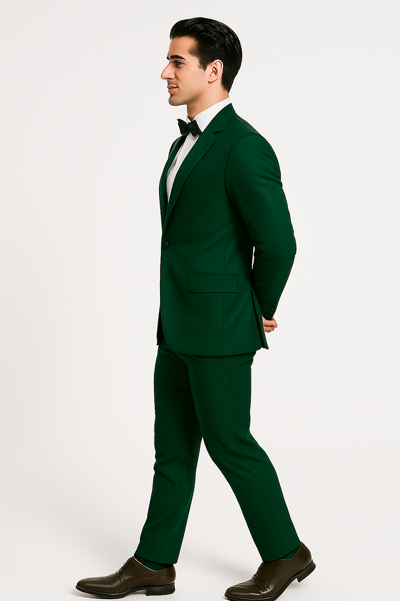 Emerald Green-satin-tux-wedding-prom – OvercoatUSA