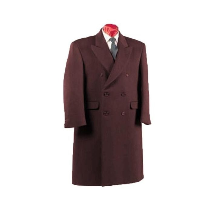 Fully Lined Double Breasted Wool Long Overcoat – OvercoatUSA