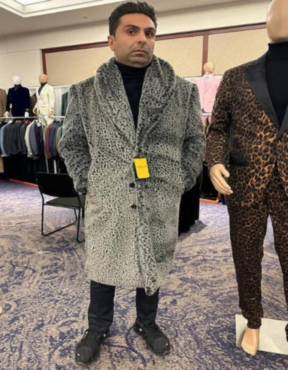 White Pimp Faux Fur Coat - White Pimp Coat – OvercoatUSA