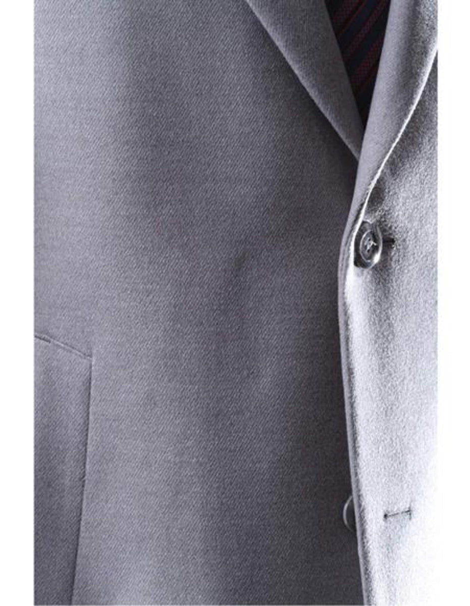 Three Cuff Link Gray Two Button Long men's Dress Topcoat - Winter coat ...