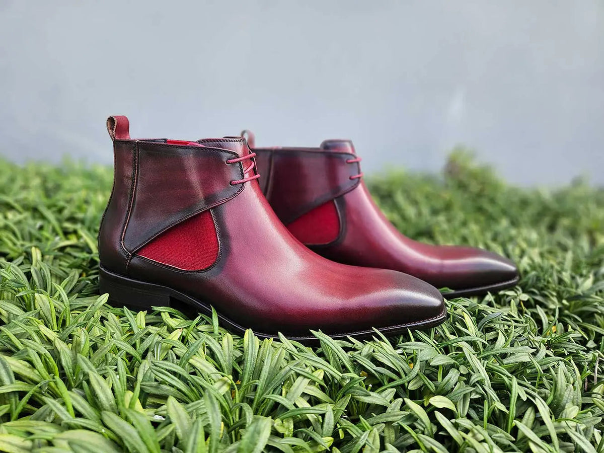 Hand Burnished Calfskin Lace-up Boot – OvercoatUSA