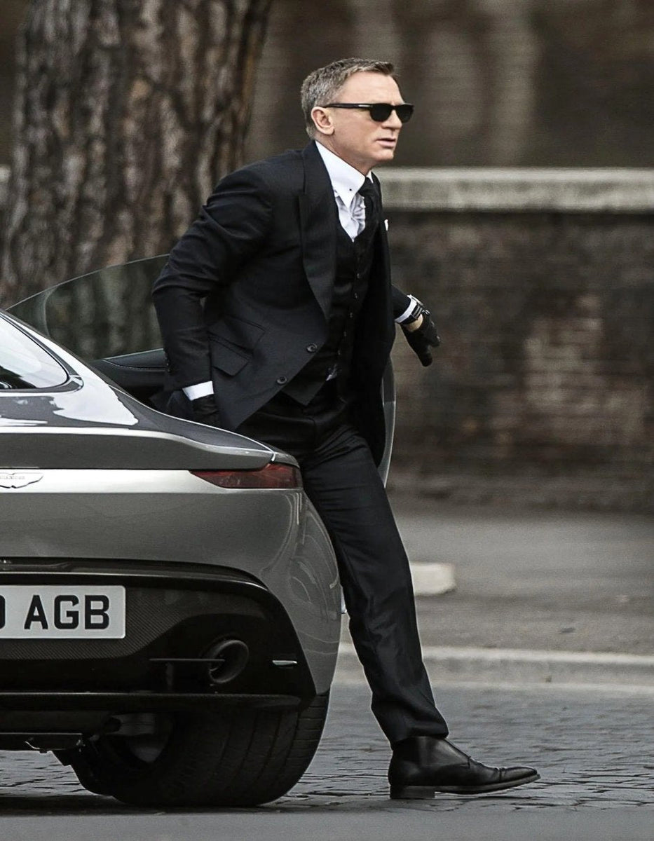 James Bond Costume - James Bond Black Suit – OvercoatUSA