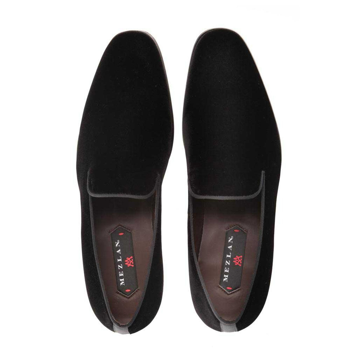 Lublin Black Rich Velvet Men’s Formal Slip On By Mezlan Made In Spain ...
