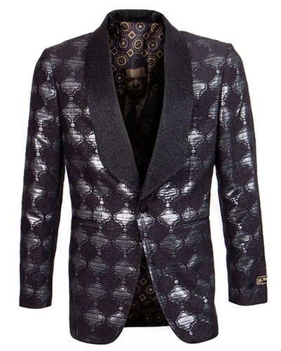 Empire Collection - Black Slim Fit Formal Dinner Show Jacket Shawl Lap ...