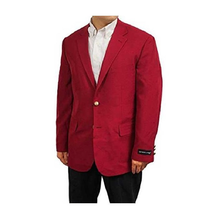 Men's Two Button Burgundy Notch Lapel Sportscoat Blazer – OvercoatUSA
