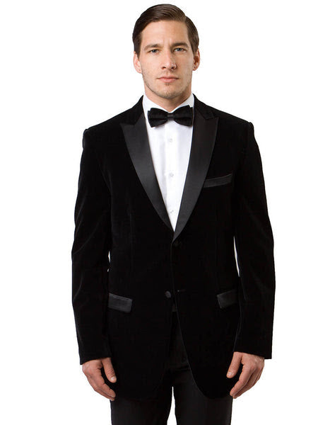 Mens Designer Velvet Tuxedo Jacket in Red – OvercoatUSA