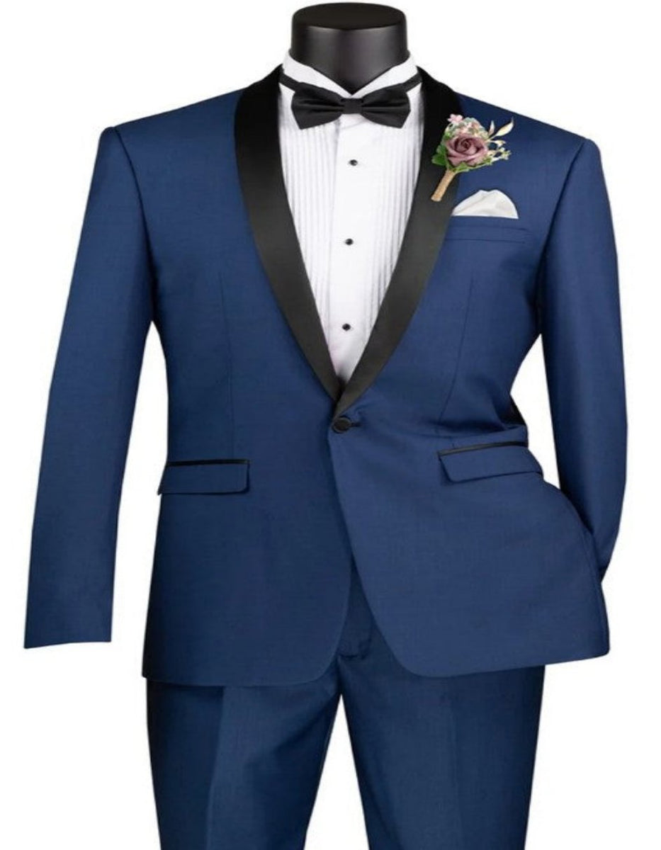 Blue Prom Suit - Blue Homecoming Outfits For Guys Shawl Lapel Blue ...