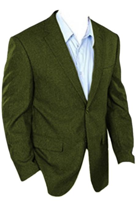 Mens Classic Fit Sport Jacket Olive – OvercoatUSA