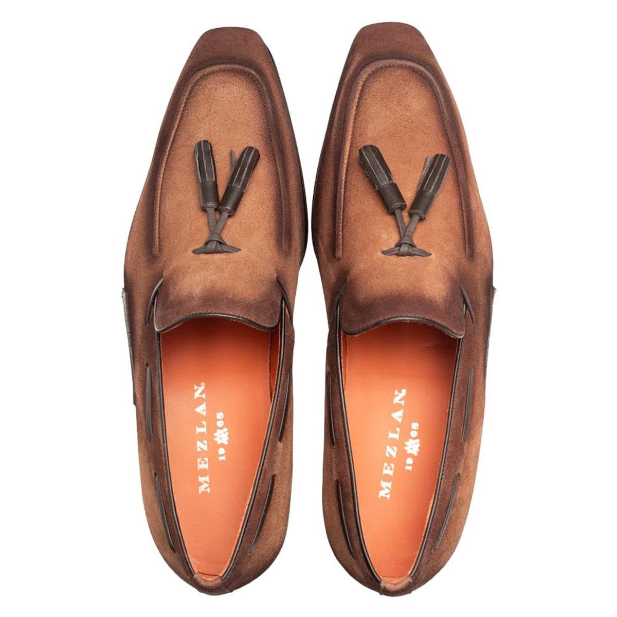 Men's Pavese Sport Hand-Burnished Suede Tassel Slip-On Shoes By Mezlan ...