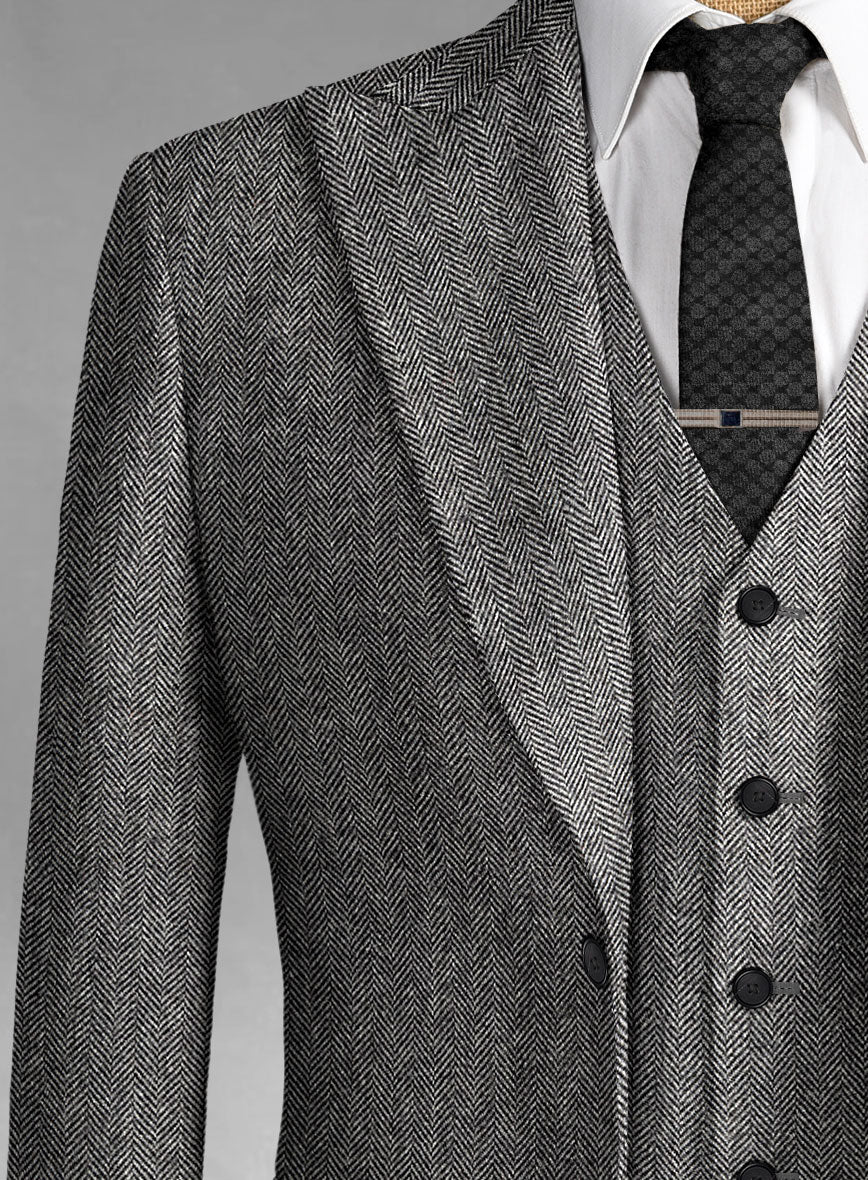 Thomas Shelby Peaky Blinders Vintage Gray Tweed Suit – OvercoatUSA