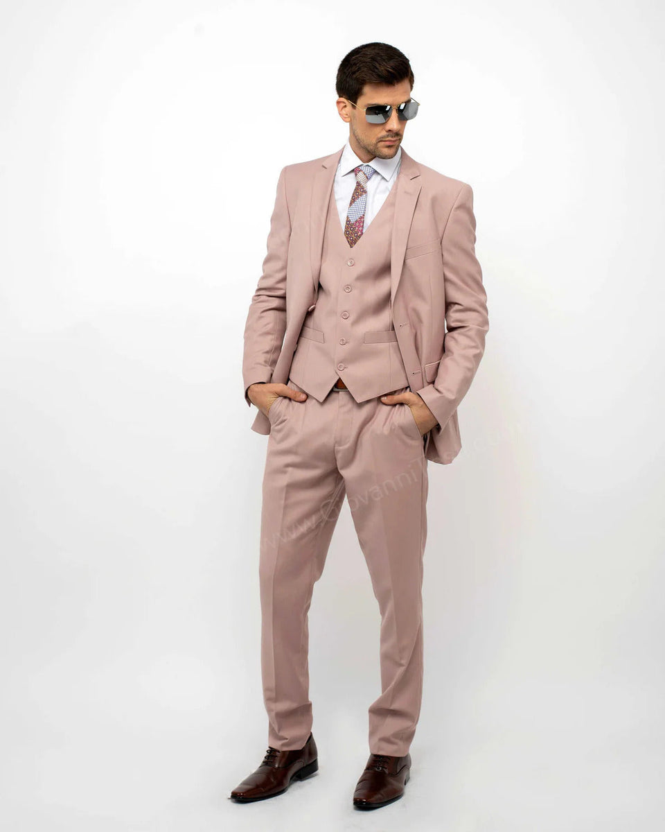 Blush Color Suit For Men - Mauve Suit - Wedding Notch Lapel Suit ...