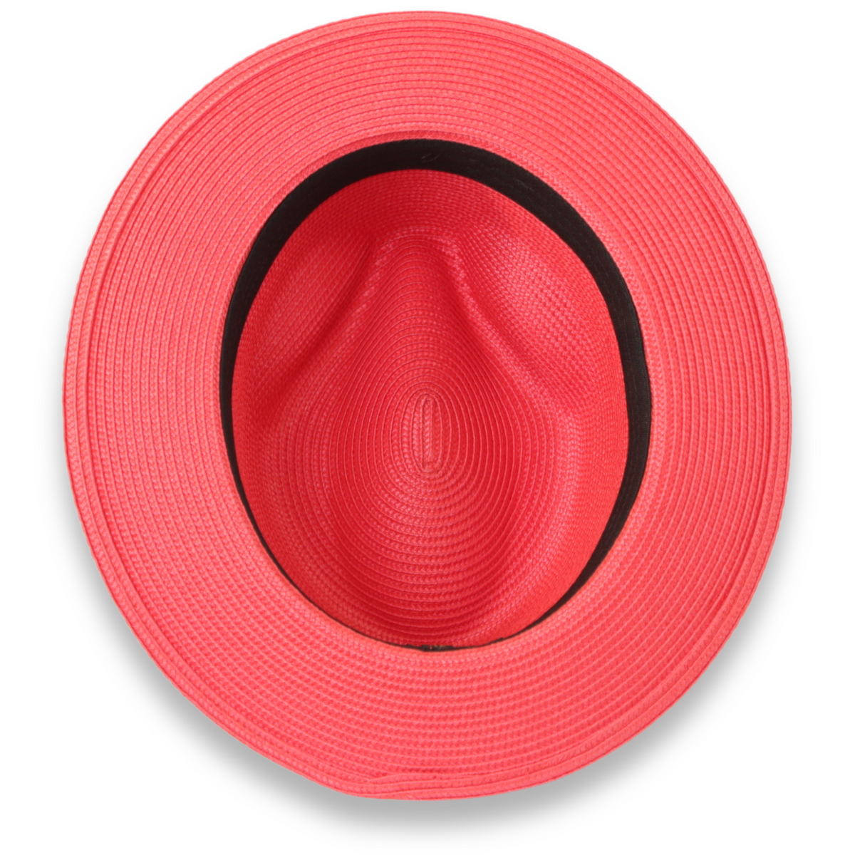 Tapa Crushable Straw Hat Fedora in Red – OvercoatUSA