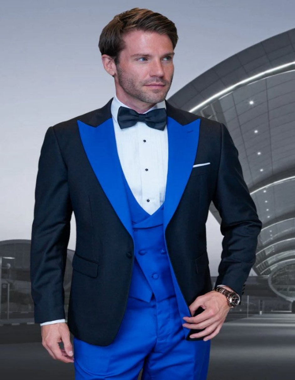Mens Royal 3 PC Modern Fit Tuxedo – OvercoatUSA