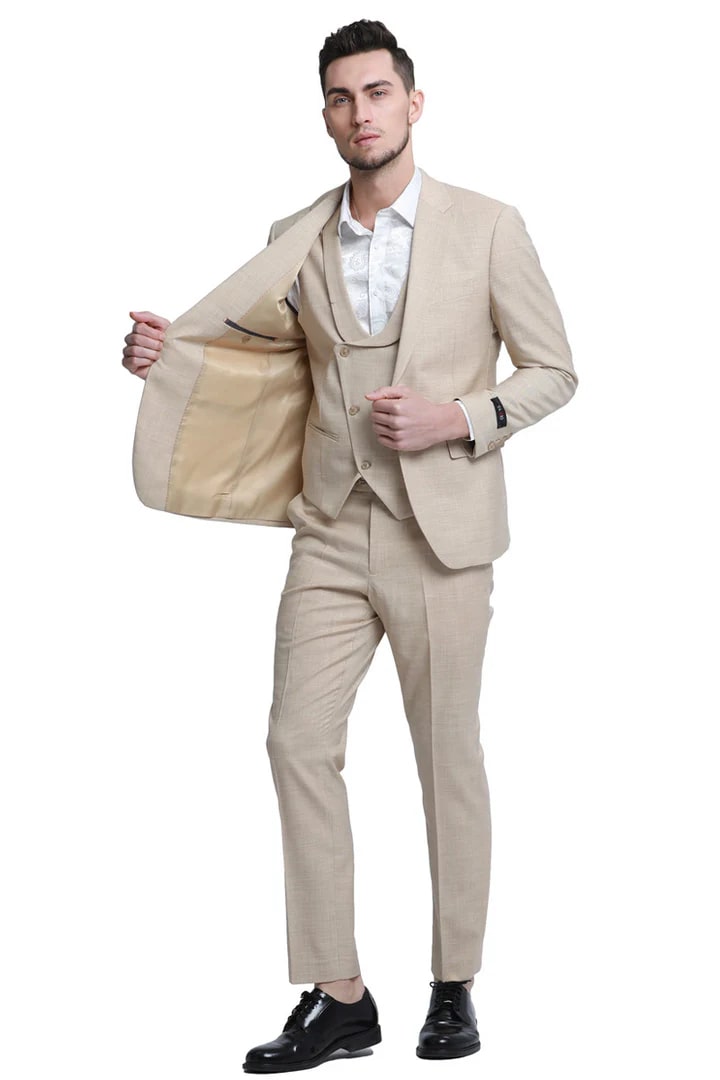 Tan Suits For Wedding - Tan Groomsmen Suits - Tan Wedding Tuxedo ...
