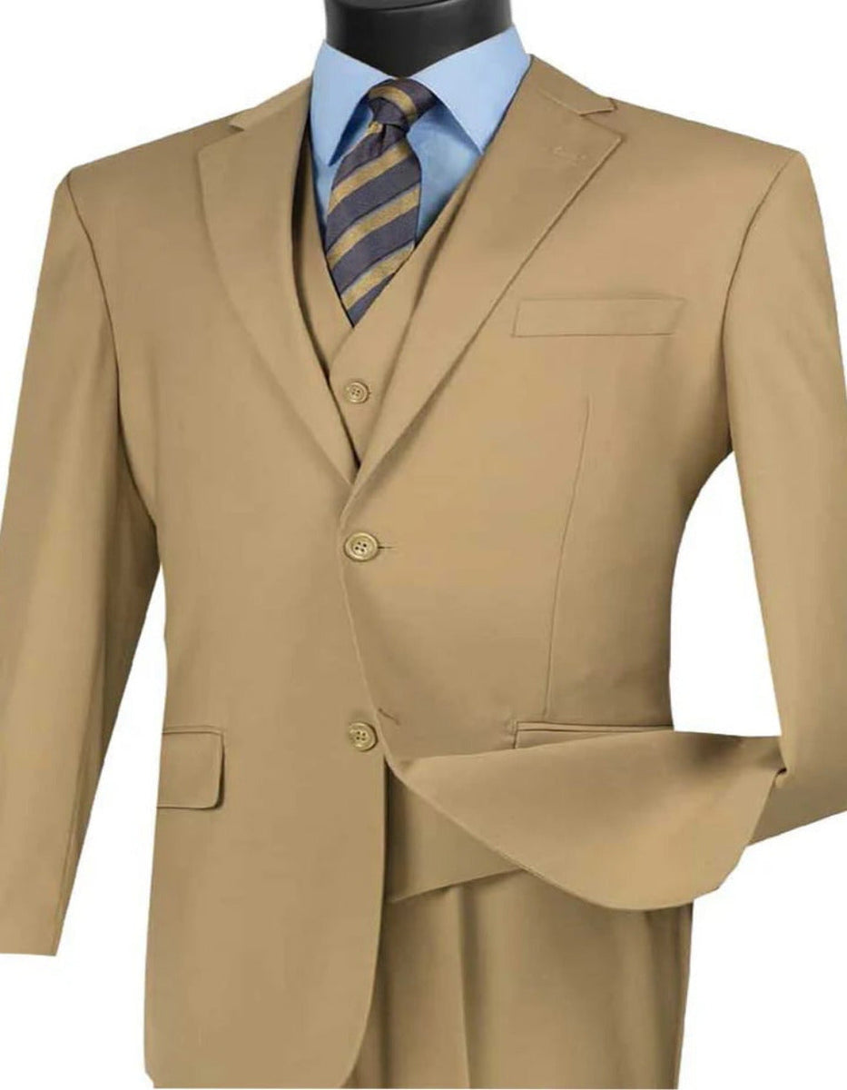 Tan Suits For Wedding - Tan Groomsmen Suits - Tan 5 Button Tuxedo ...