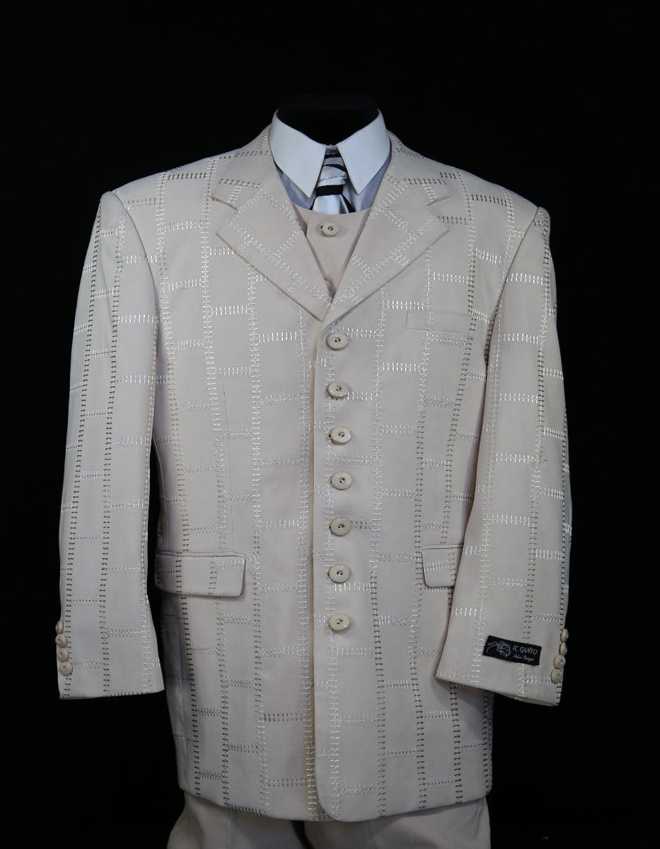 Tan - Champaign Tan Pattern Suit – OvercoatUSA