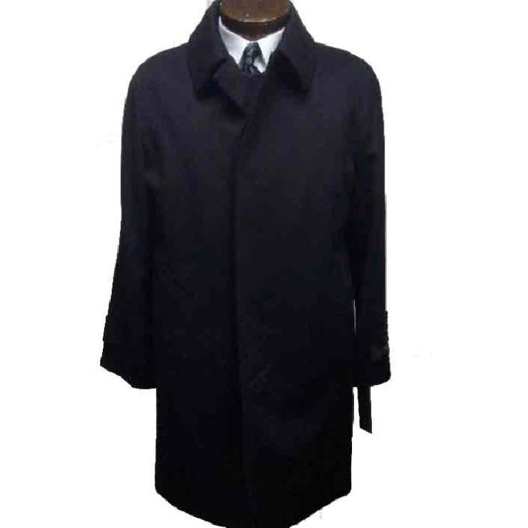 Three button single breasted Wool fly front Black Overcoat – OvercoatUSA