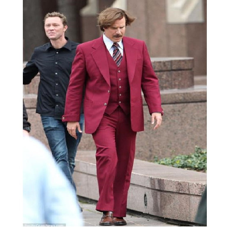 Notch Lapel 2-Button One Chest Pocket Anchorman Costumes – OvercoatUSA