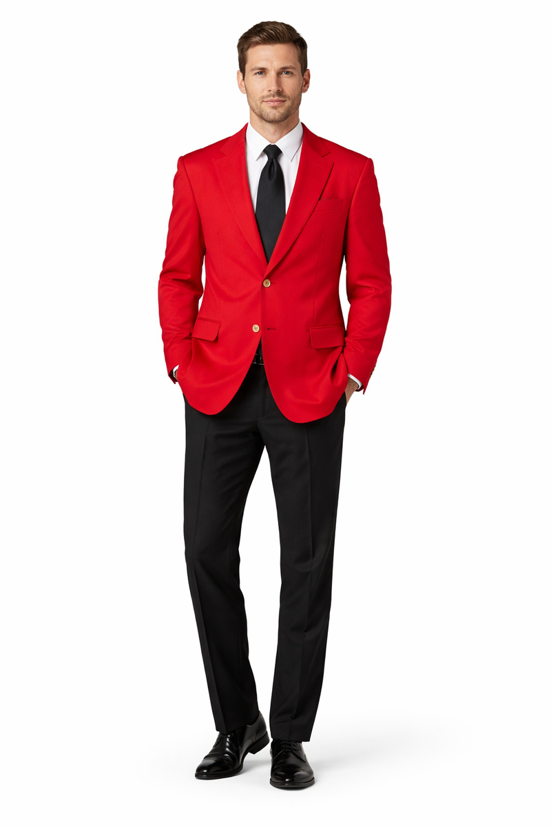 Executive Apparel Ultralux Men's Red Blazer Jacket – OvercoatUSA