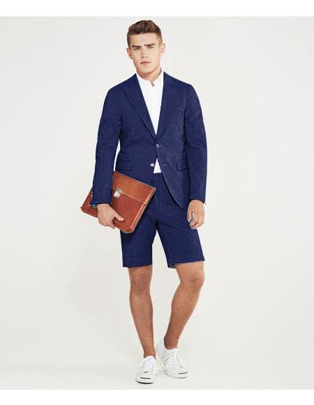 Men's summer business suits with shorts pants set (sport coat Looking ...