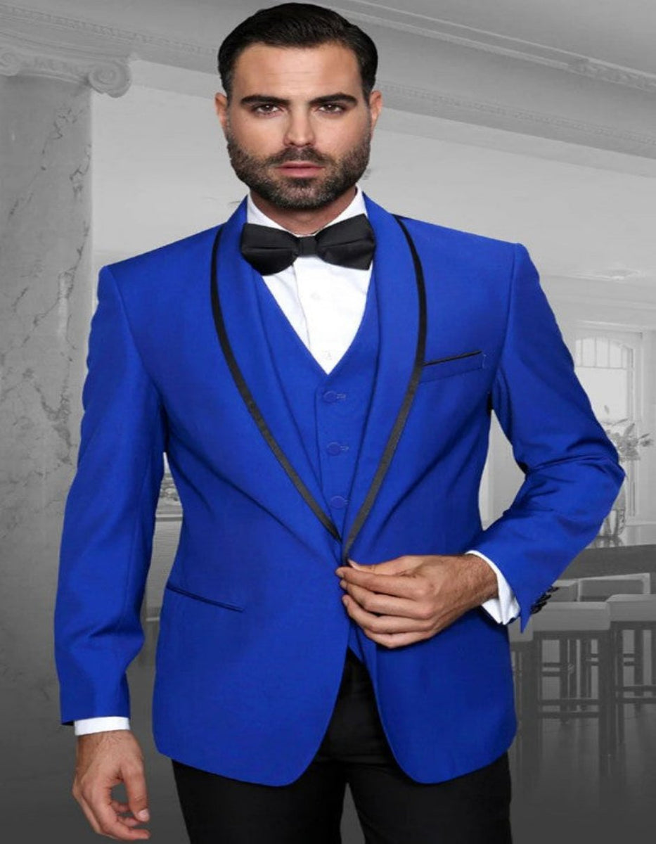 Blue Prom Suit - Blue Homecoming Outfits For Guys Matching Vest Weddin ...