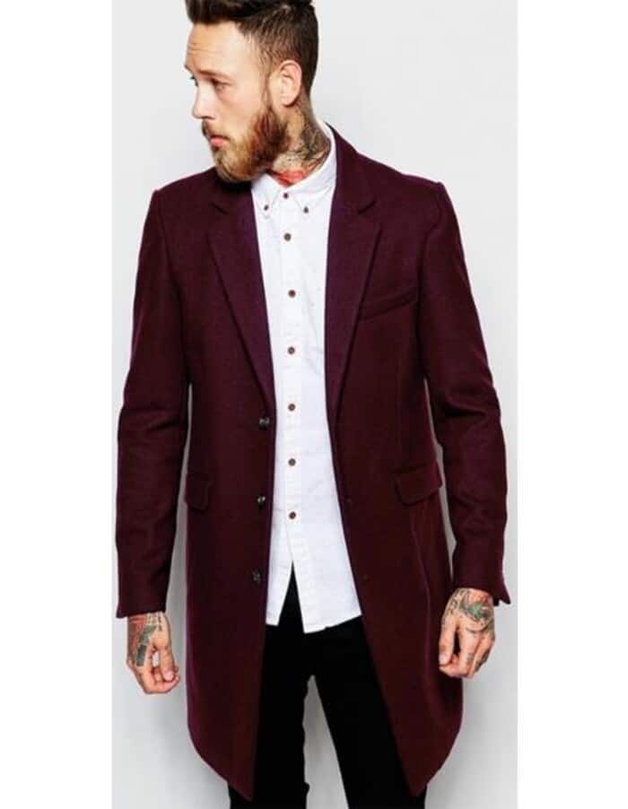 Men's Burgundy ~ Wine ~ Maroon Overcoats – OvercoatUSA