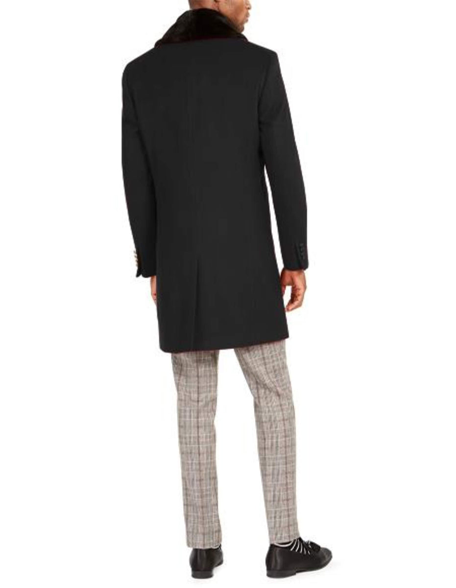 Men's Classic fit Trim Overcoat Three Quarter Length Coat – OvercoatUSA