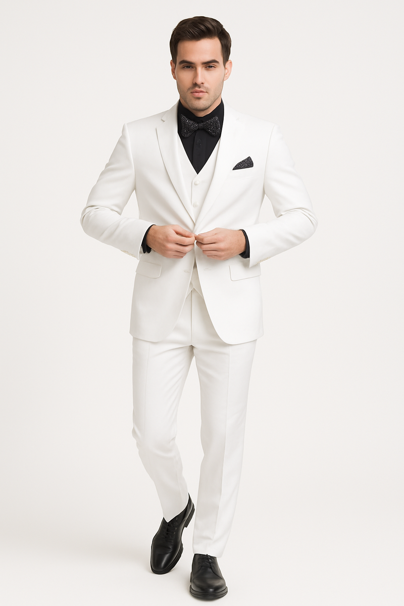 Mens John Travolta Saturday Night Fever Disco Suit in White – OvercoatUSA