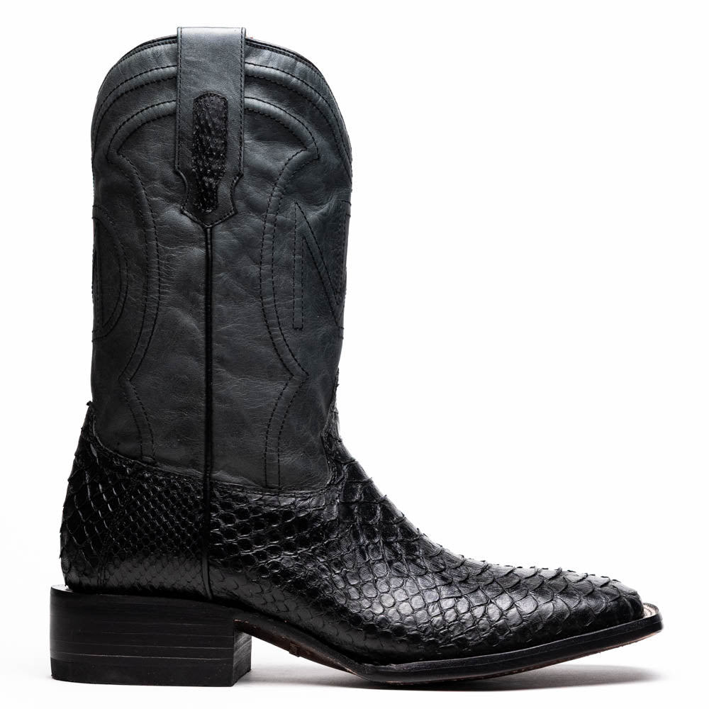 Marco Di Milano Missouri Black Python Square Toe Cowboy Boots – OvercoatUSA