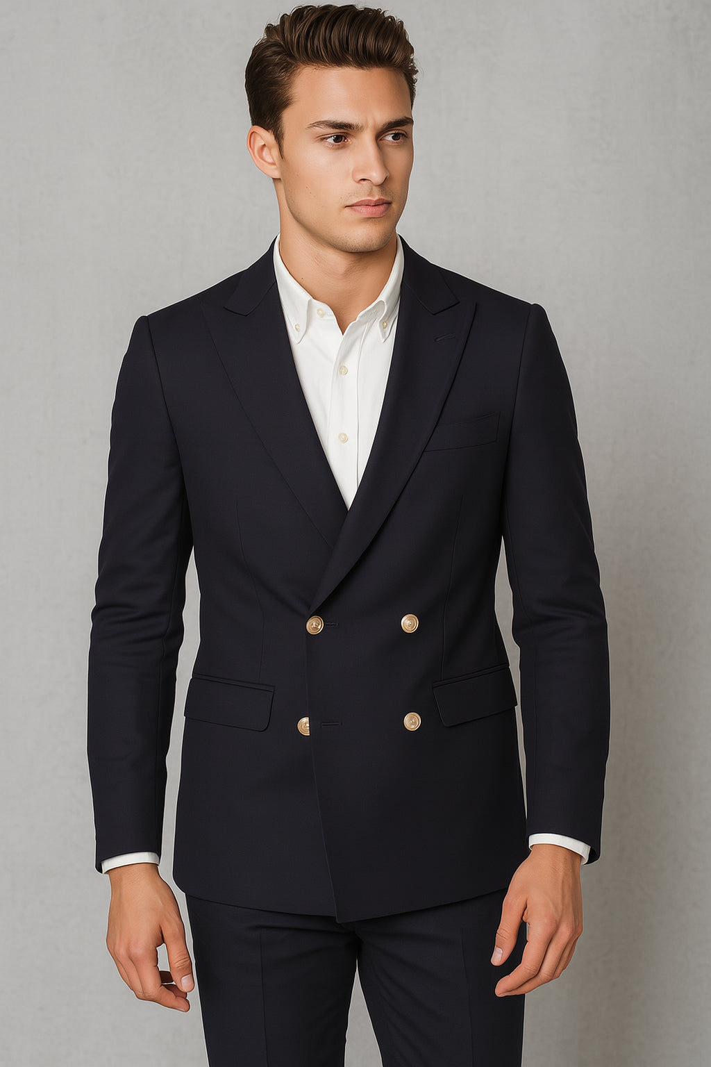 Mens Double Breasted Blazer in Color Purple - Pinstripe Sportcoat ...