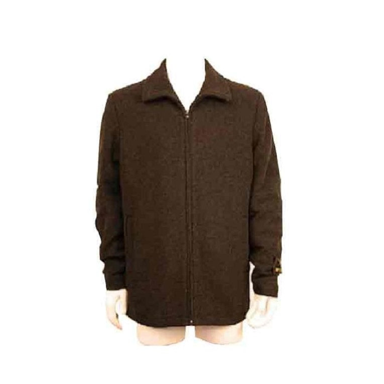 Wool coat with zipper - Peacoat with zipper Charcoal – OvercoatUSA