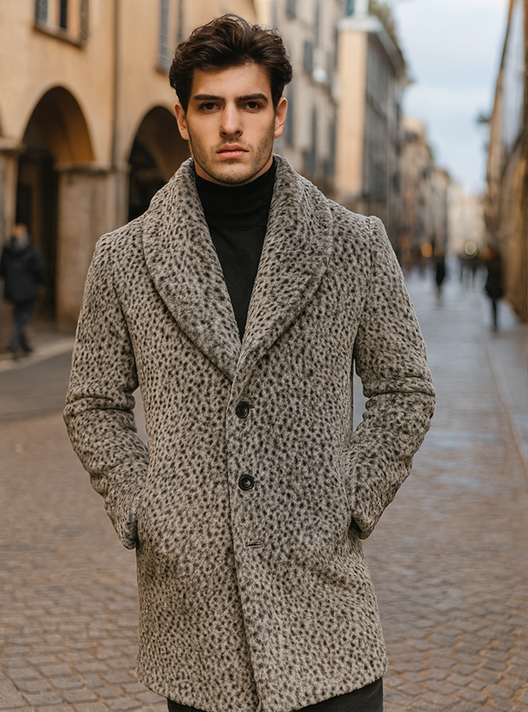 1920s Inspired Gangster Pimp Coat – Leopard Faux Fur Full Length Vinta ...