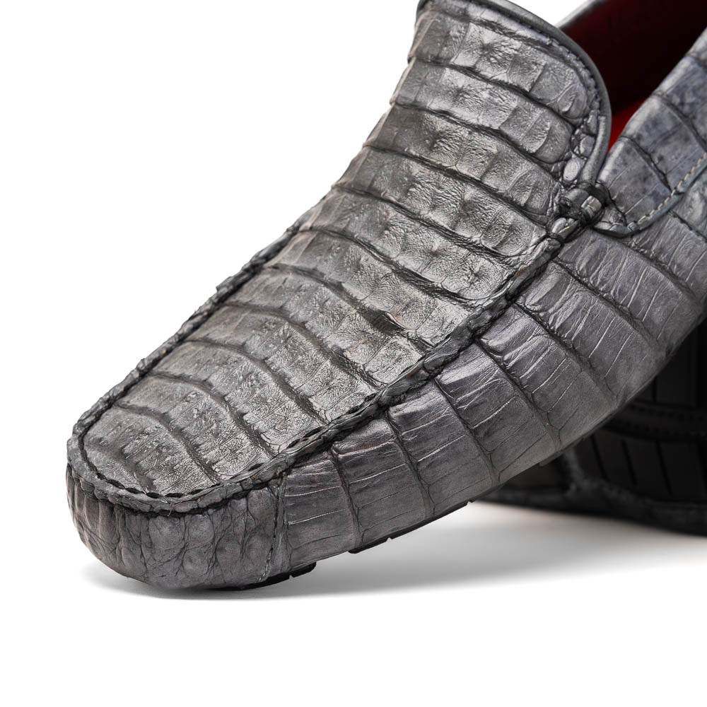 Marco Di Milano Remo Gray Caiman Crocodile Driving Shoes – OvercoatUSA
