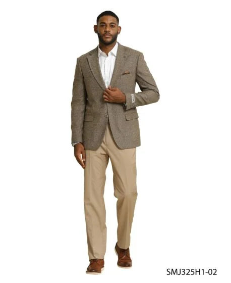 Stacy Adams Men's Hybrid Fit Sport Coat - Tweed – OvercoatUSA