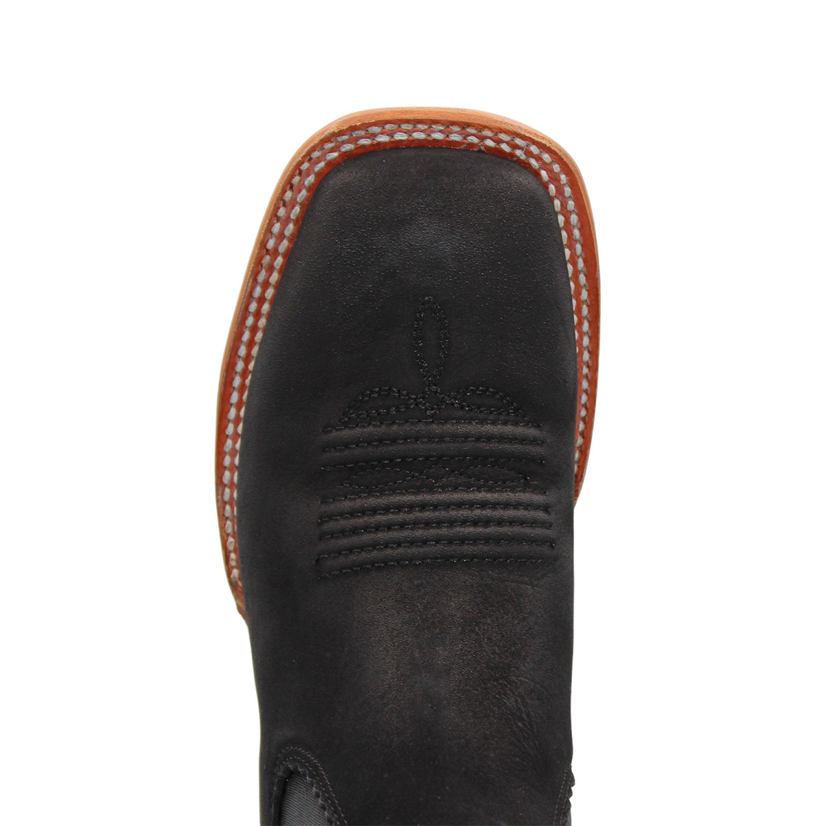 Square Toe Black Short Cowboy Boots – OvercoatUSA
