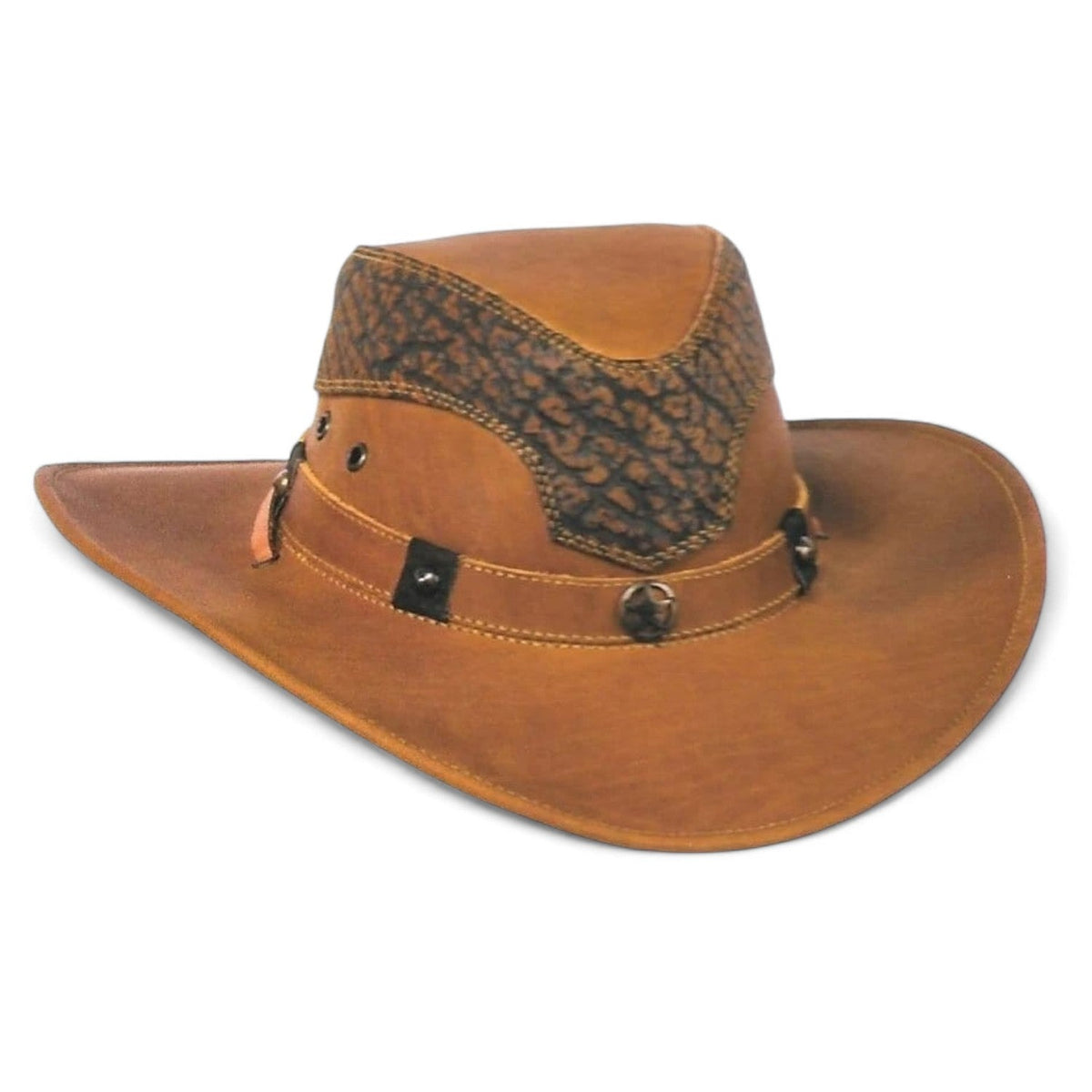 Genuine Leather and Bull Shoulder Skin Cowboy Hat TOM-7109 – OvercoatUSA